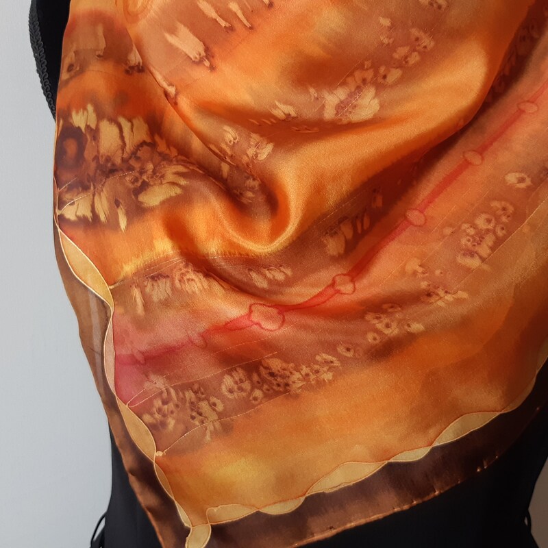 Burnt Orange Scarf - Etsy