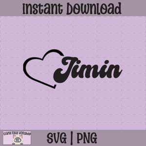 BTS Members Names With Hearts SVG, PNG Bundle - Etsy