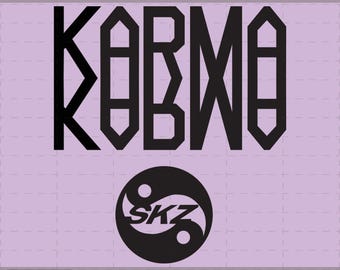 Kpop Stray Karma T-shirt Sticker Decal, Ceremony SKZ PNG Svg Bundle ...
