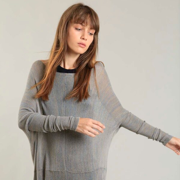 Light Grey Tunic - Etsy