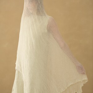 Elegant Shawl Wrap, off White Hand Knit Scarf, Lightweight Shoulder ...