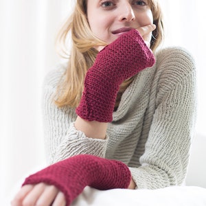 Beige Fingerless Mittens, Long Fingerless Gloves, Hipster Wrist Warmer ...