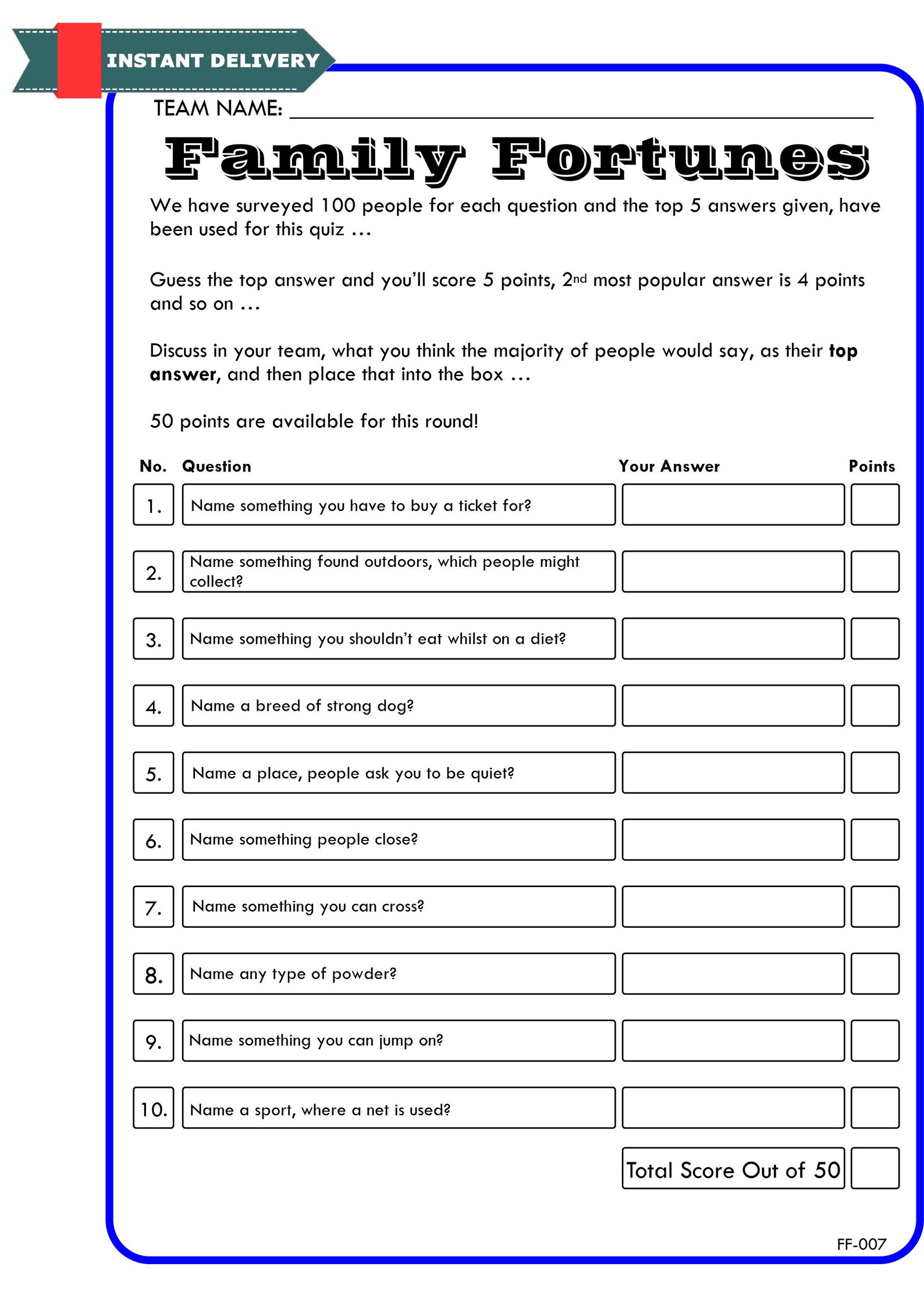 Game 7 Family Fortunes Family Feud 10 Quiz Family Etsy game-7-family-fortunes-family-feud-10-quiz-family-etsy