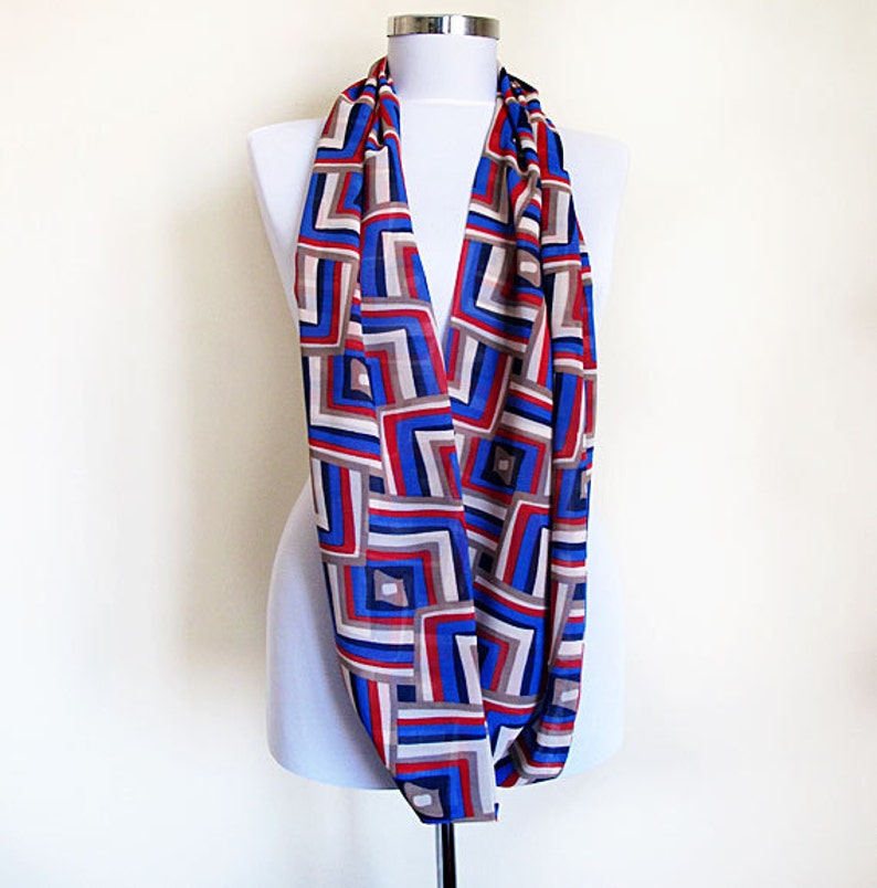 Multi Color Aztec Print Scarf İnfinity Scarf - Etsy