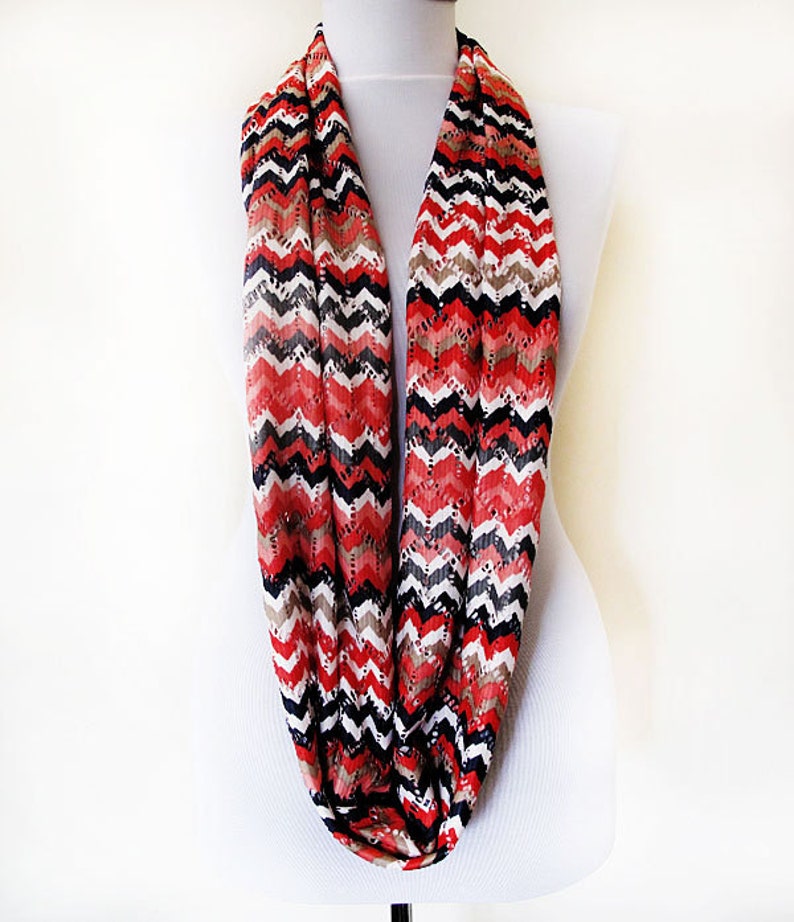 Jersey Aztec Loop Scarf Multi Color Infinity Scarf Scarves - Etsy