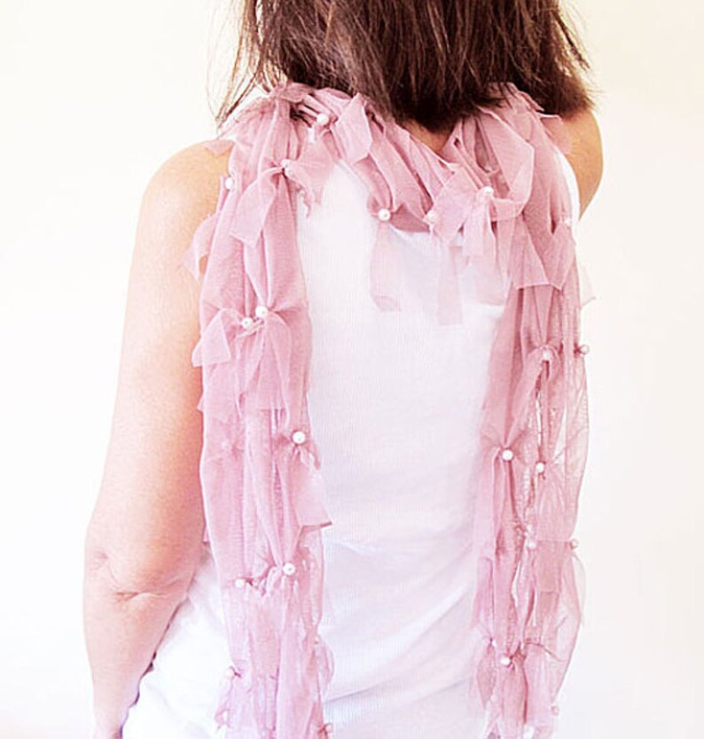 Scarves for Women, Tulle Lilac Color Boho Oversize Scarf, Lace Scarf ...
