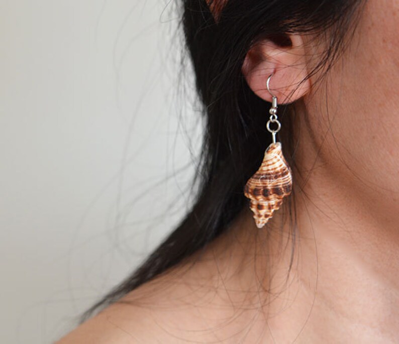 Sea Shells Earring, Natural Sea Shell, Beach Jewelry, Beach Jewelry ...