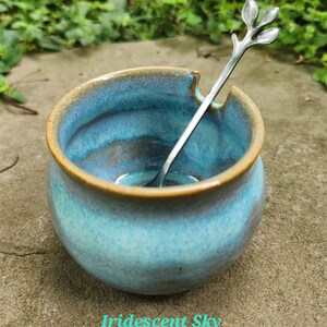 Pottery Salt Well, Salt Cellar comes With Spoon - Etsy