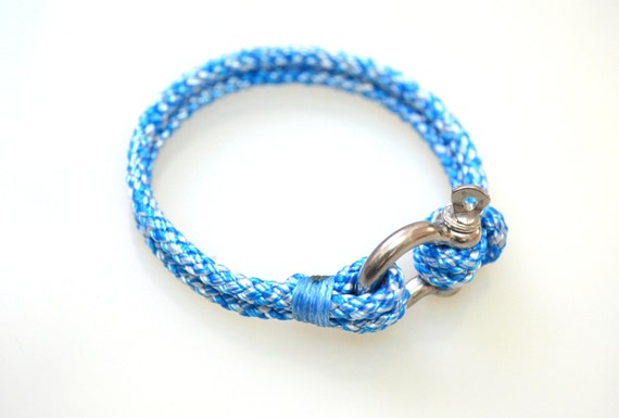Items similar to Nautical Sailing Bracelet Stainless steel Shackle ...