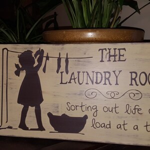 Adorable Laundry Room sign Home Decor Wall Deco Little Girl | Etsy