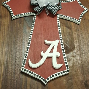 ALABAMA Crimson Tide Cross Door Hanger Roll Tide Bama SEC | Etsy