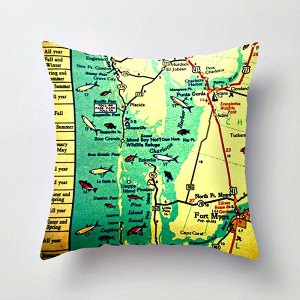 Map Pillows - Etsy