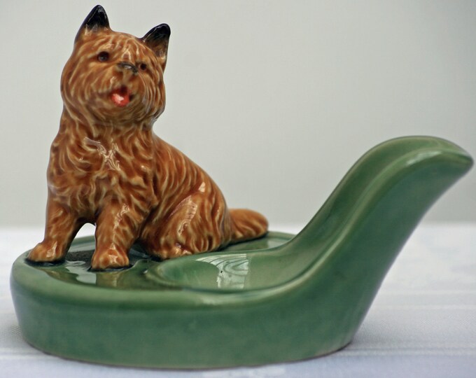 Vintage Wade Terrier Type Dog Pipe Stand or Spoon Rest - Etsy