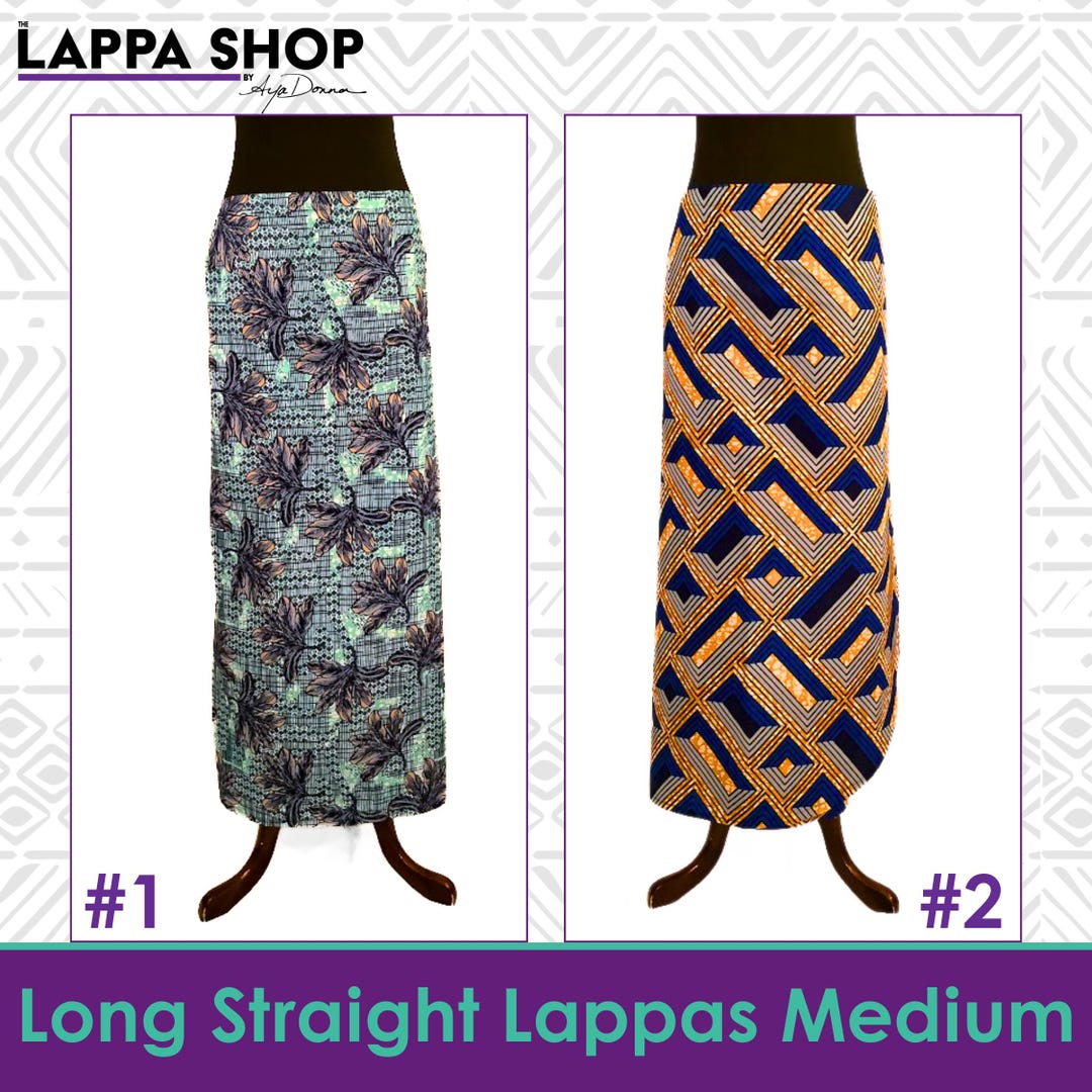 Long Straight Lappas/ African Wrap Skirt/ African Dance Skirt medium - Etsy