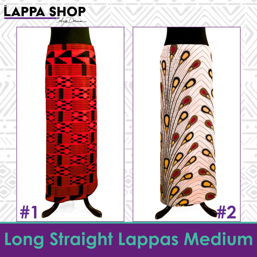 Long Straight Lappas/ African Wrap Skirt/ African Dance Skirt (medium ...