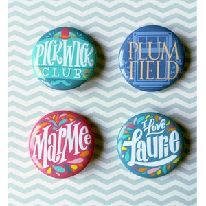 Set of 10 Little Women Pins, Buttons Inspired by the Louisa May Alcott ...