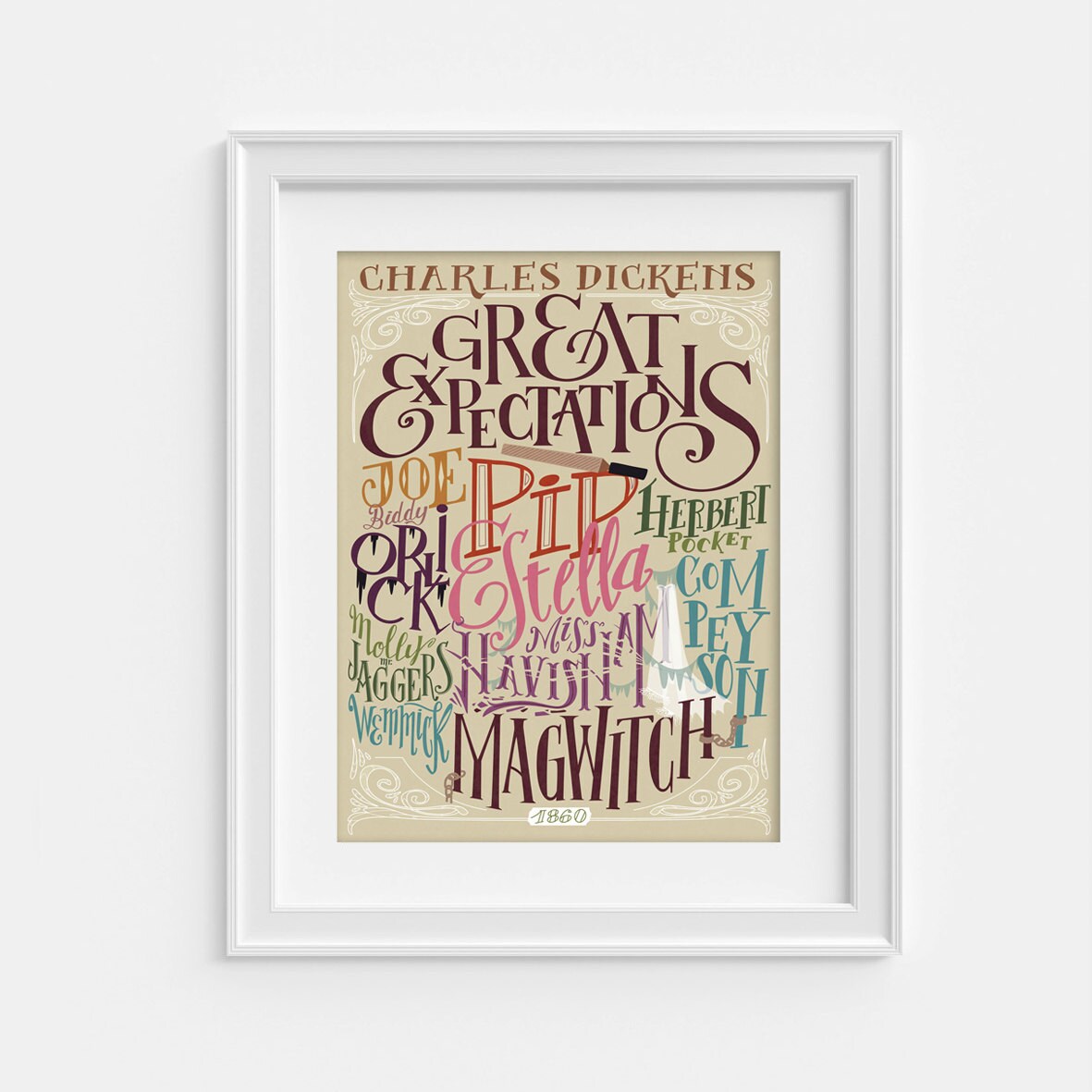 Charles Dickens Printable Poster Great Expectations | Etsy