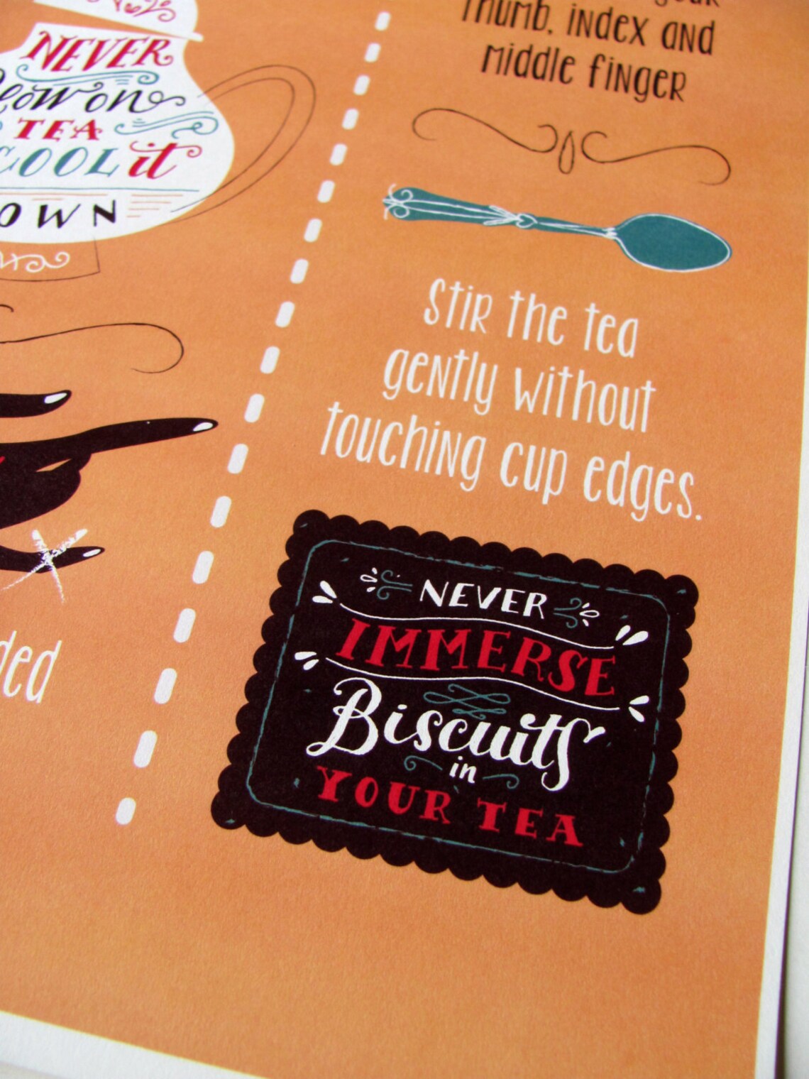 Tea Poster. Print at Home Poster on the Etiquette of Tea - Etsy