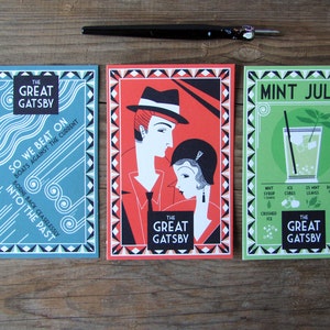 The Great Gatsby Cards Inspired by the Novel of Scott - Etsy