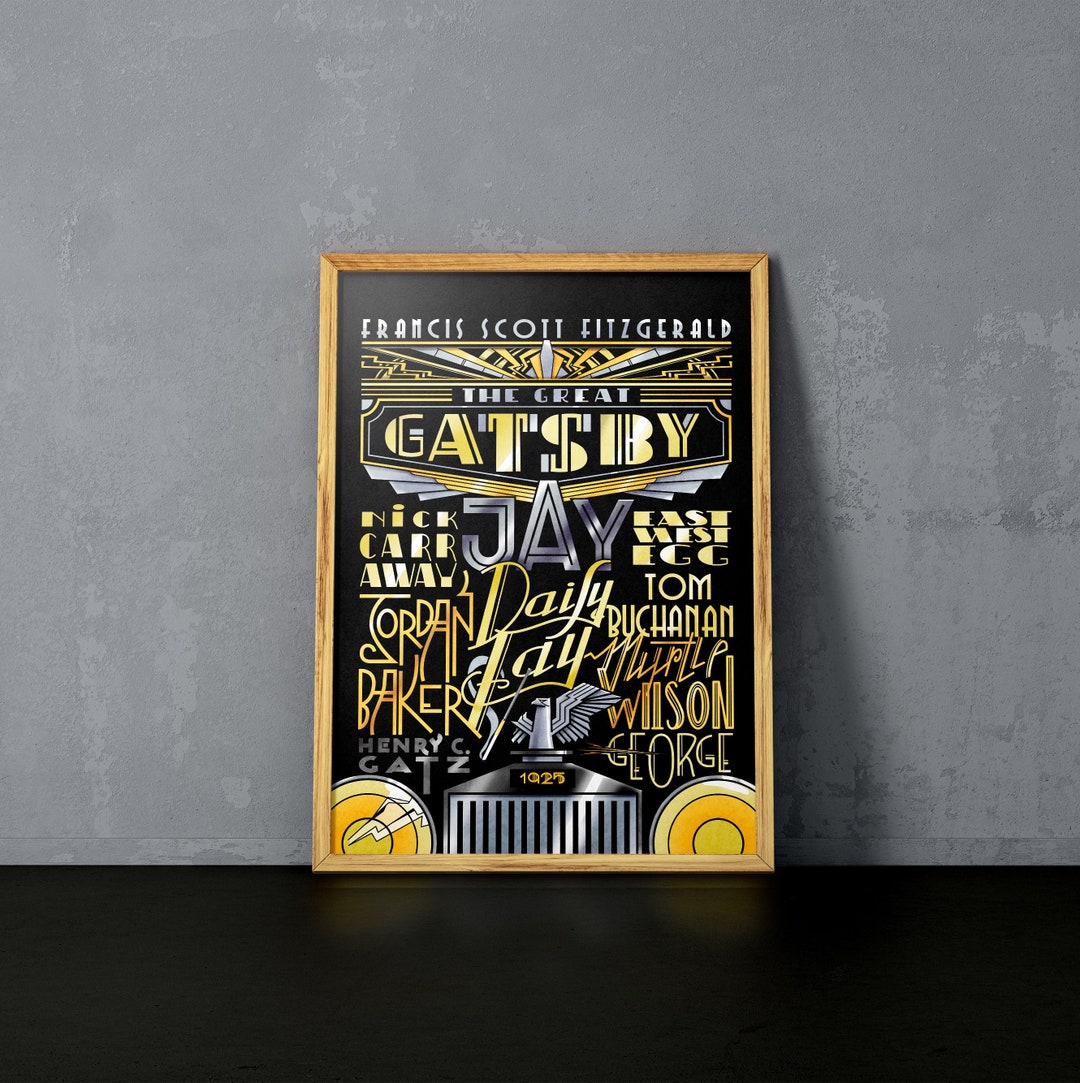 The Great Gatsby Poster Dedicated to the Novel by Francis Scott ...