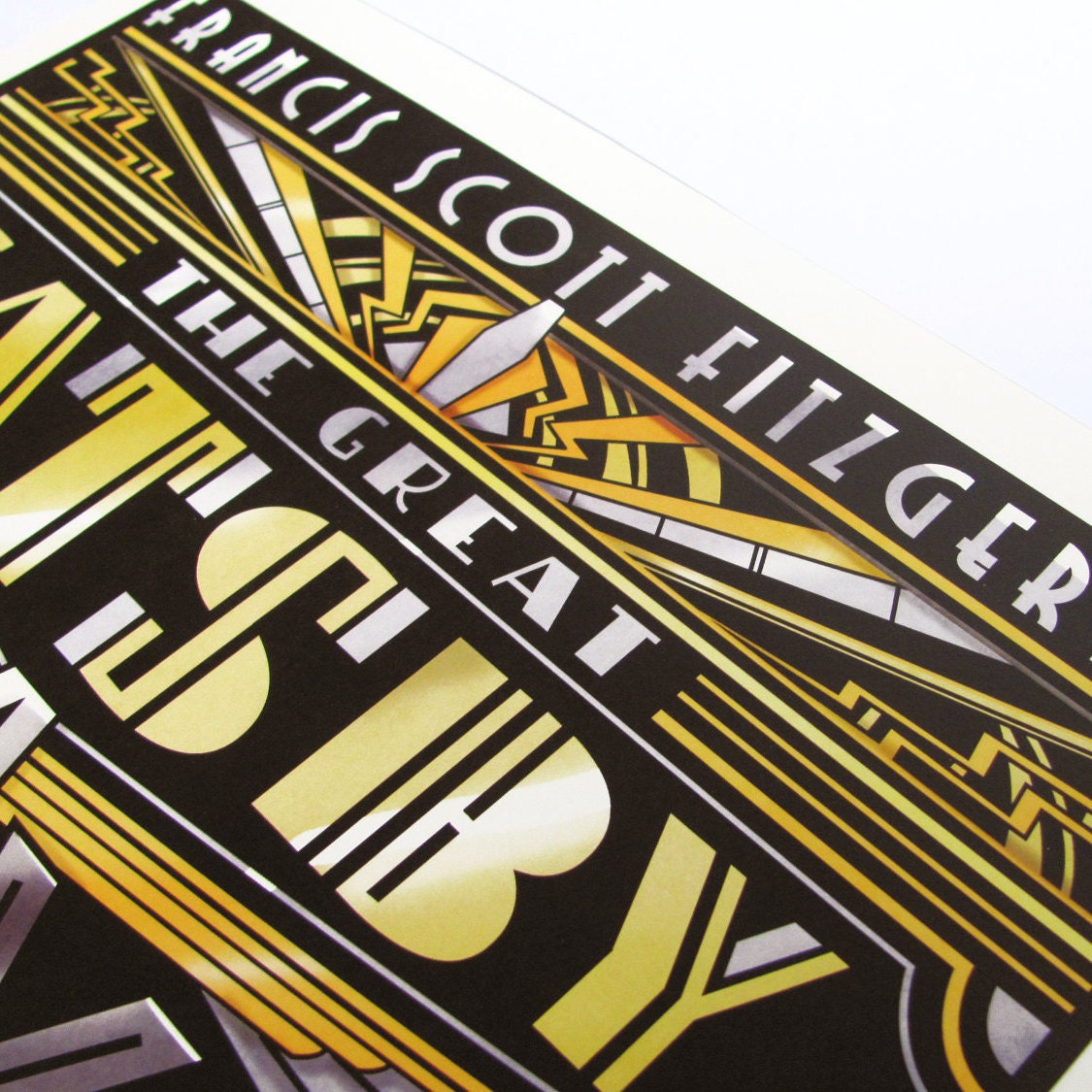 The Great Gatsby Poster Dedicated to the Novel by Francis - Etsy