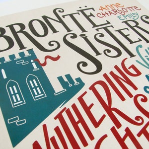 Wallart Bronte Sisters, Hand Lettering Print at Home Poster With All ...