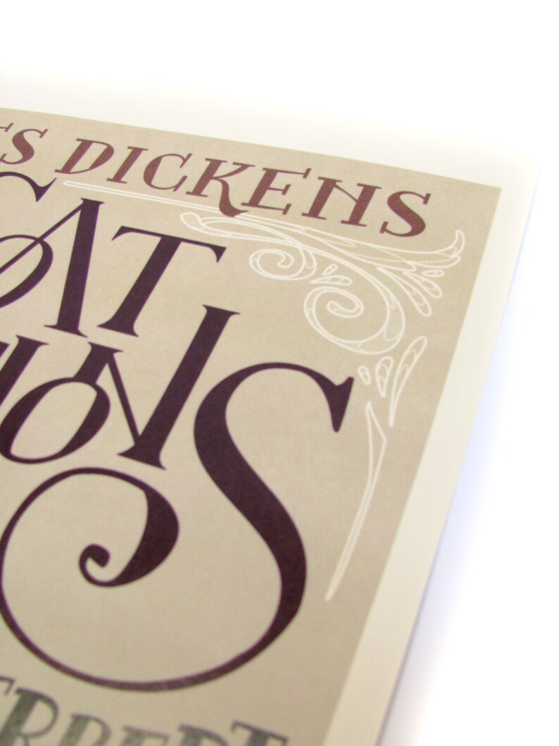 Charles Dickens Printable Poster Great Expectations | Etsy