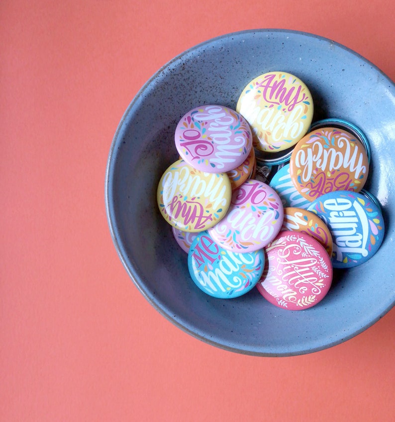 Set of 10 Little Women Pins Buttons Inspired by the Louisa - Etsy