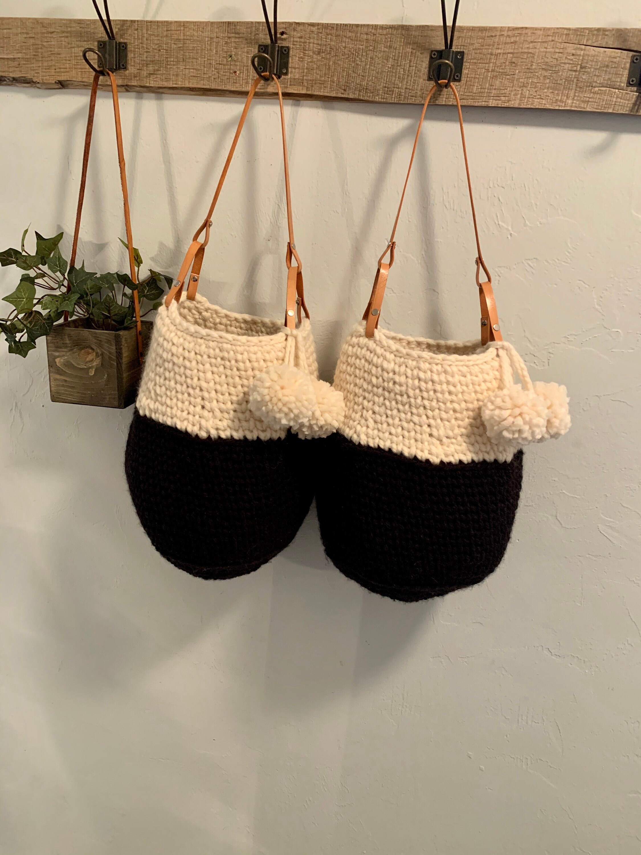 Crochet Hanging Basket / Large Crochet Hanging Bag / Tote Bag | Etsy