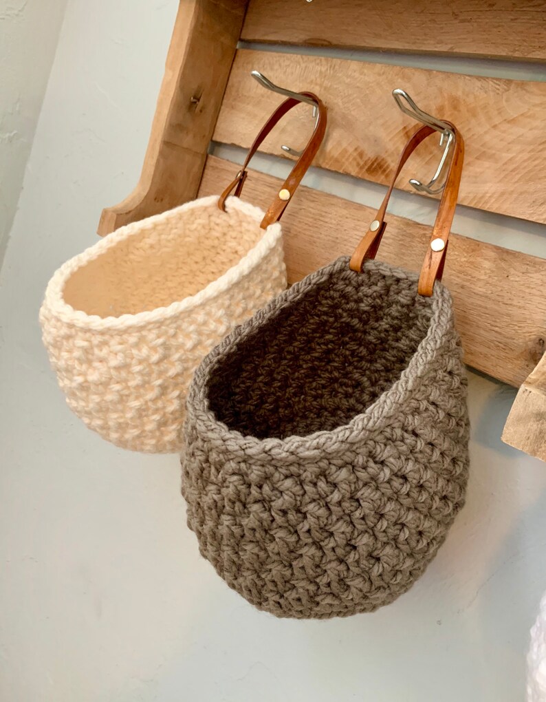 Crochet Hanging Basket / Hanging Basket / Hanging Bag / - Etsy