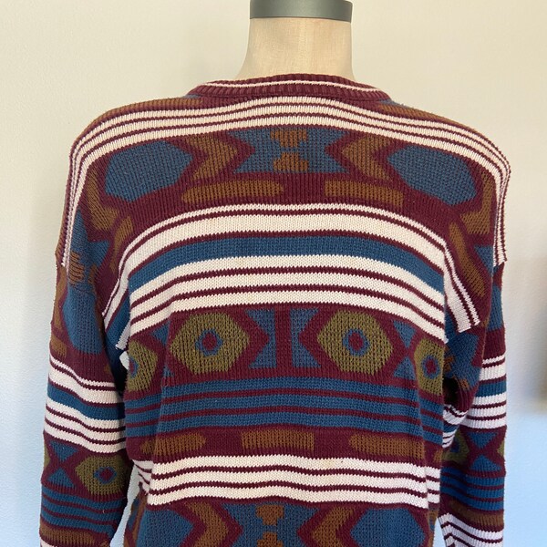 Tribal Print Sweater - Etsy