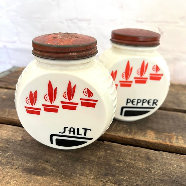 Red Top Salt Pepper - Etsy