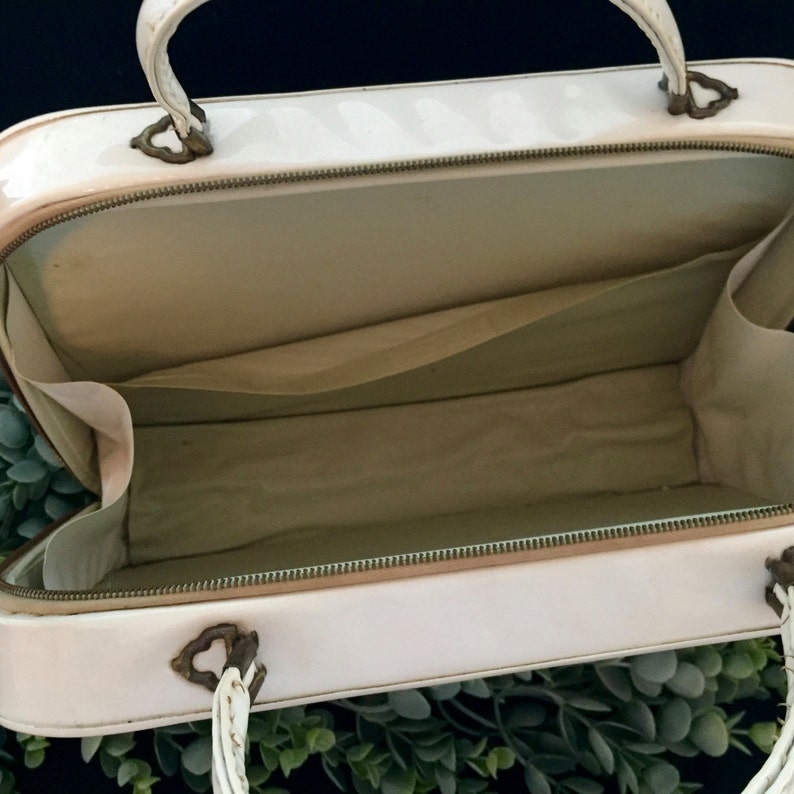 60's Tolin off White Handbag Structure Zip | Etsy