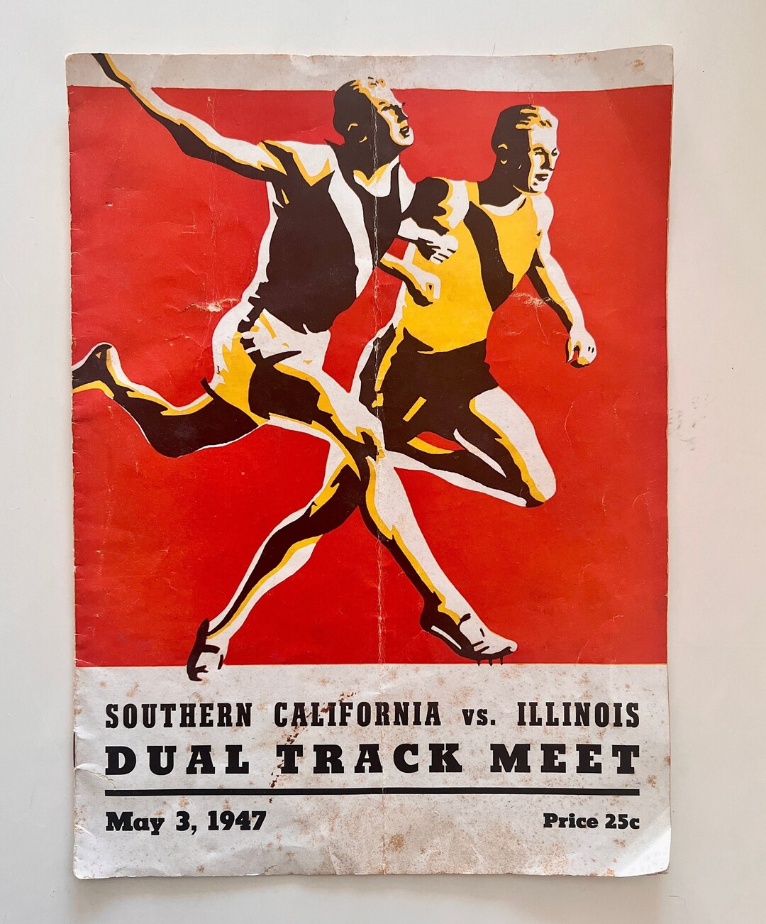 1947 Track Meet Program - USC Vs. Illinois - Etsy