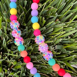 Boujee Dog Leash Multi Colored Beaded Handmade - Etsy