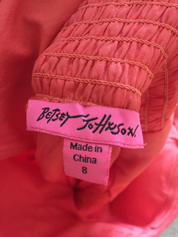 90's - Betsey Johnson - Halter Dress - Orange Ombre L… - Gem