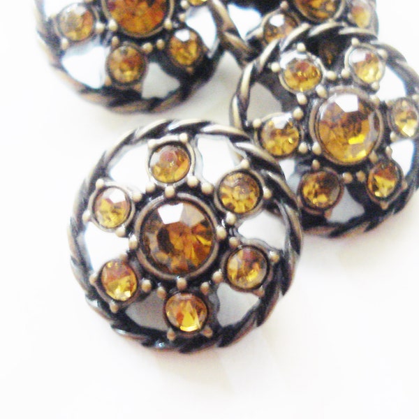 Rhinestone Buttons - Etsy