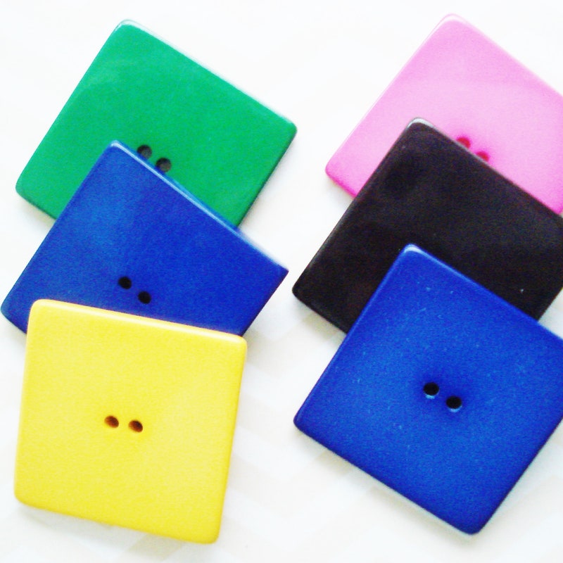 Square Buttons - Etsy