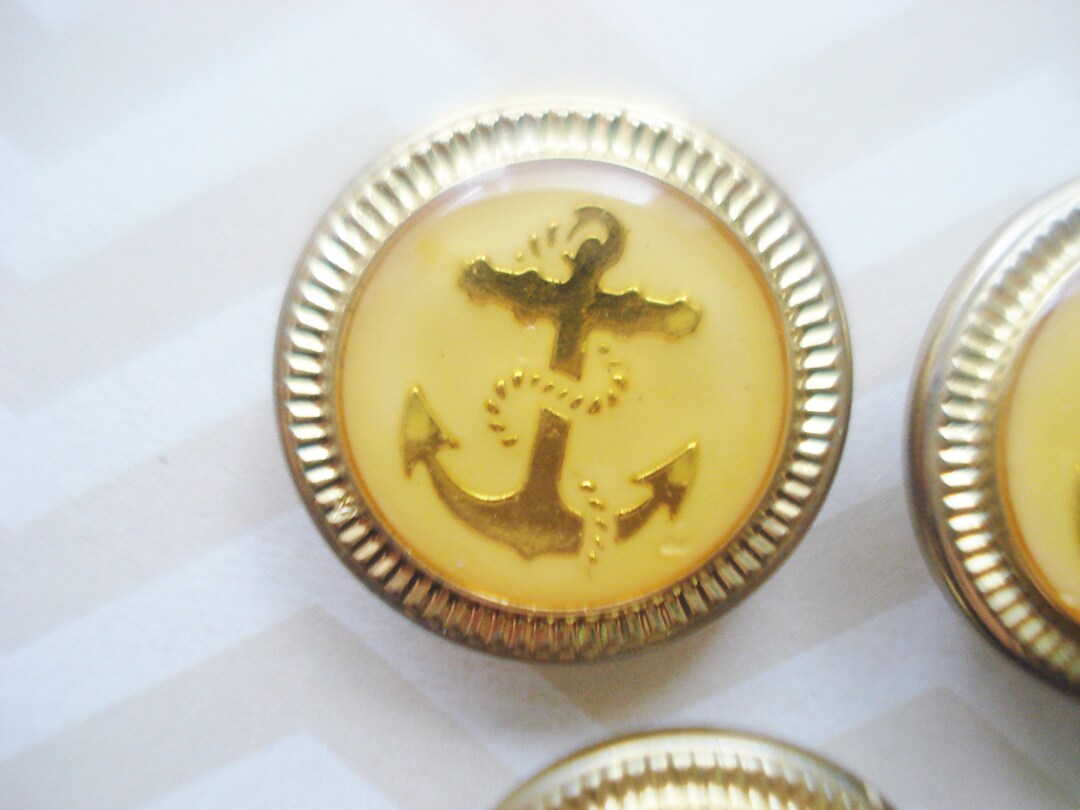 Fancy Nancy Button Covers - 5 Unique Nautical Button Covers - Vintage ...