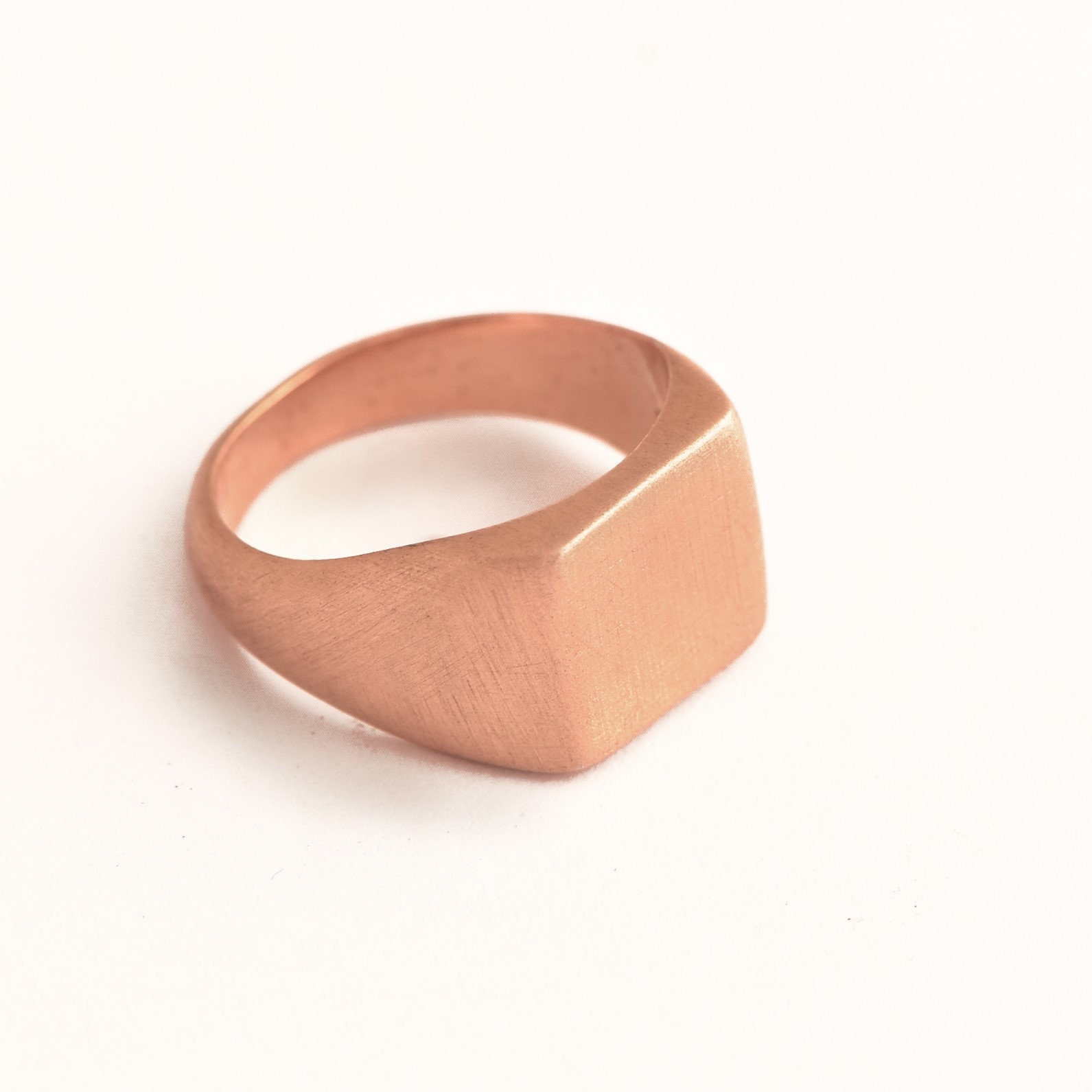 Initial Signet Ring Custom Engraved Gold Ring Womens/Mens | Etsy