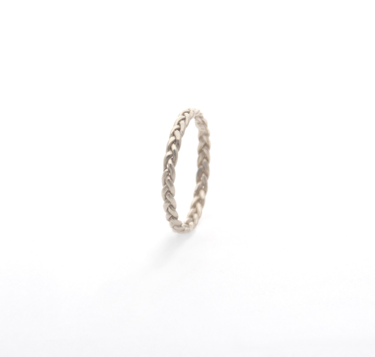 Braided Gold Wedding Band 14k White/Rose/Yellow Gold Wedding | Etsy