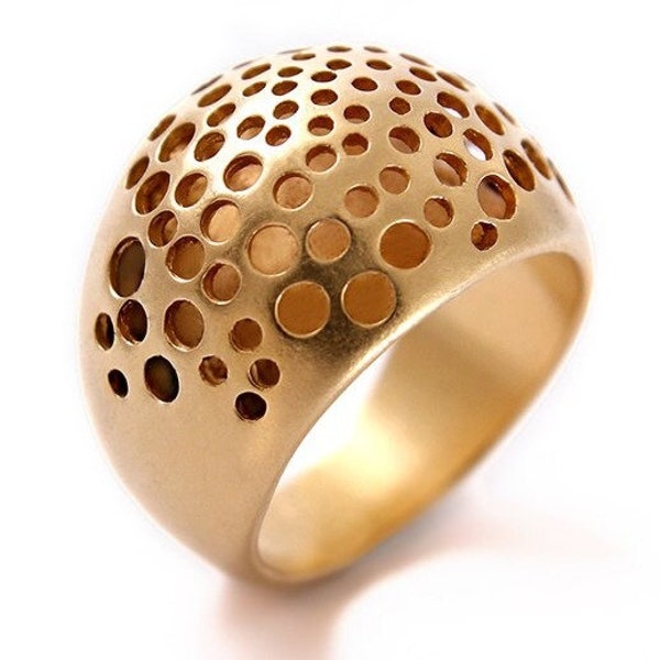Modern Gold Ring - Etsy