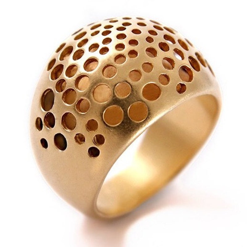 Modern Gold Ring - Etsy