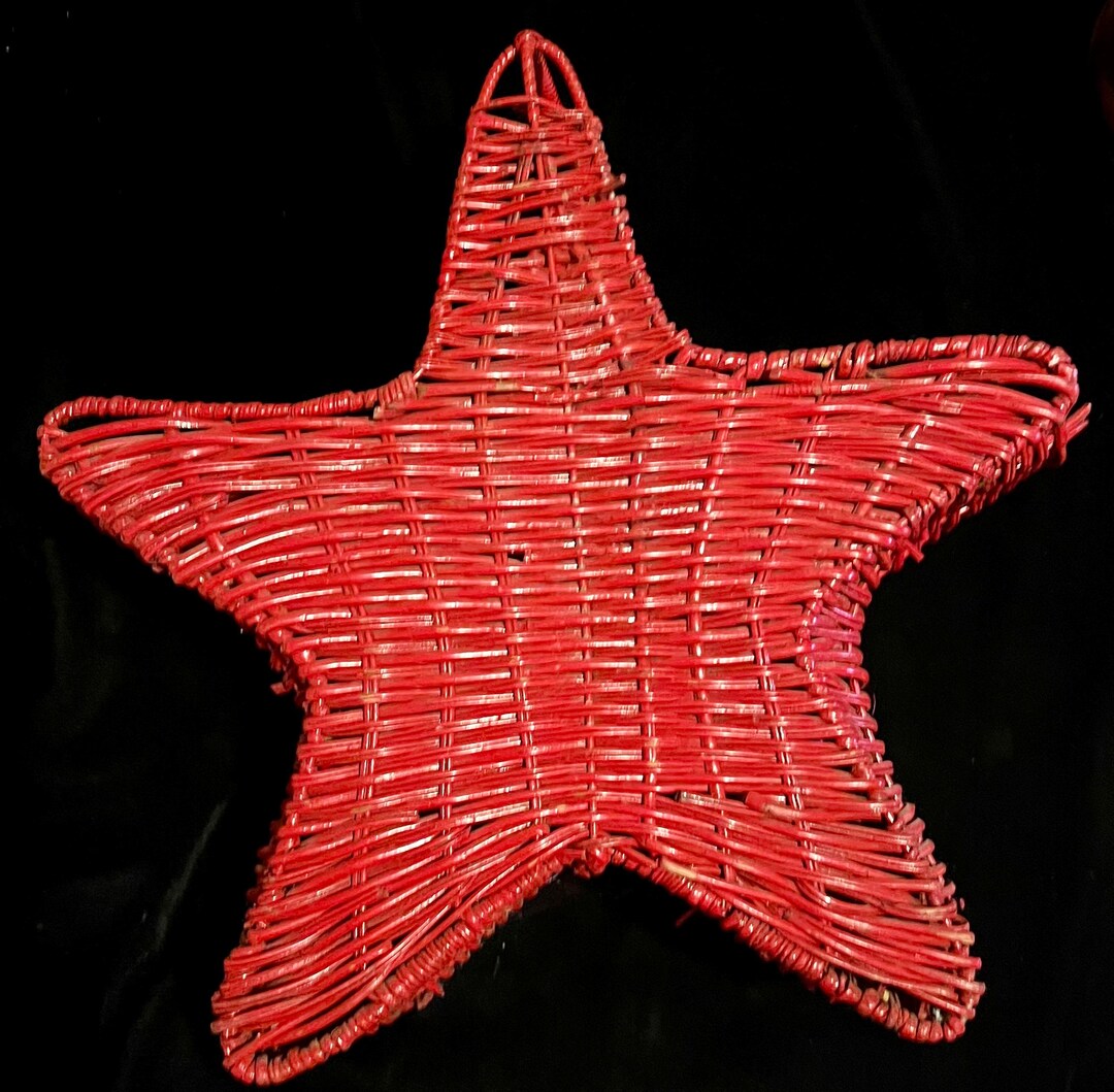 Red ~ Star Shaped ~ Basket ~ Americana ~ Country - Etsy