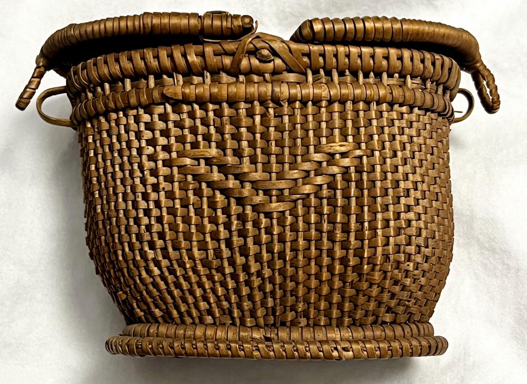 RARE ~ SHAKER ~ Mini ~ Lidded Double Sided ~ Oblong ~ Basket - Etsy