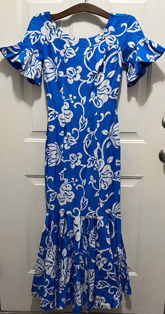 1960's Mu'Mu' Maxi Dress ~ Made in Royal Hawaiia - Gem