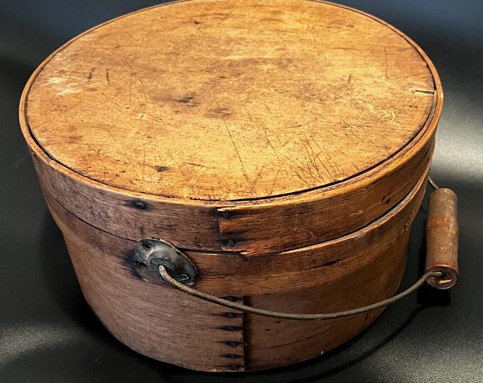 Pantry Box With Bail Handle & Lid ~ Primitive/country ~ as is ~ Great ...