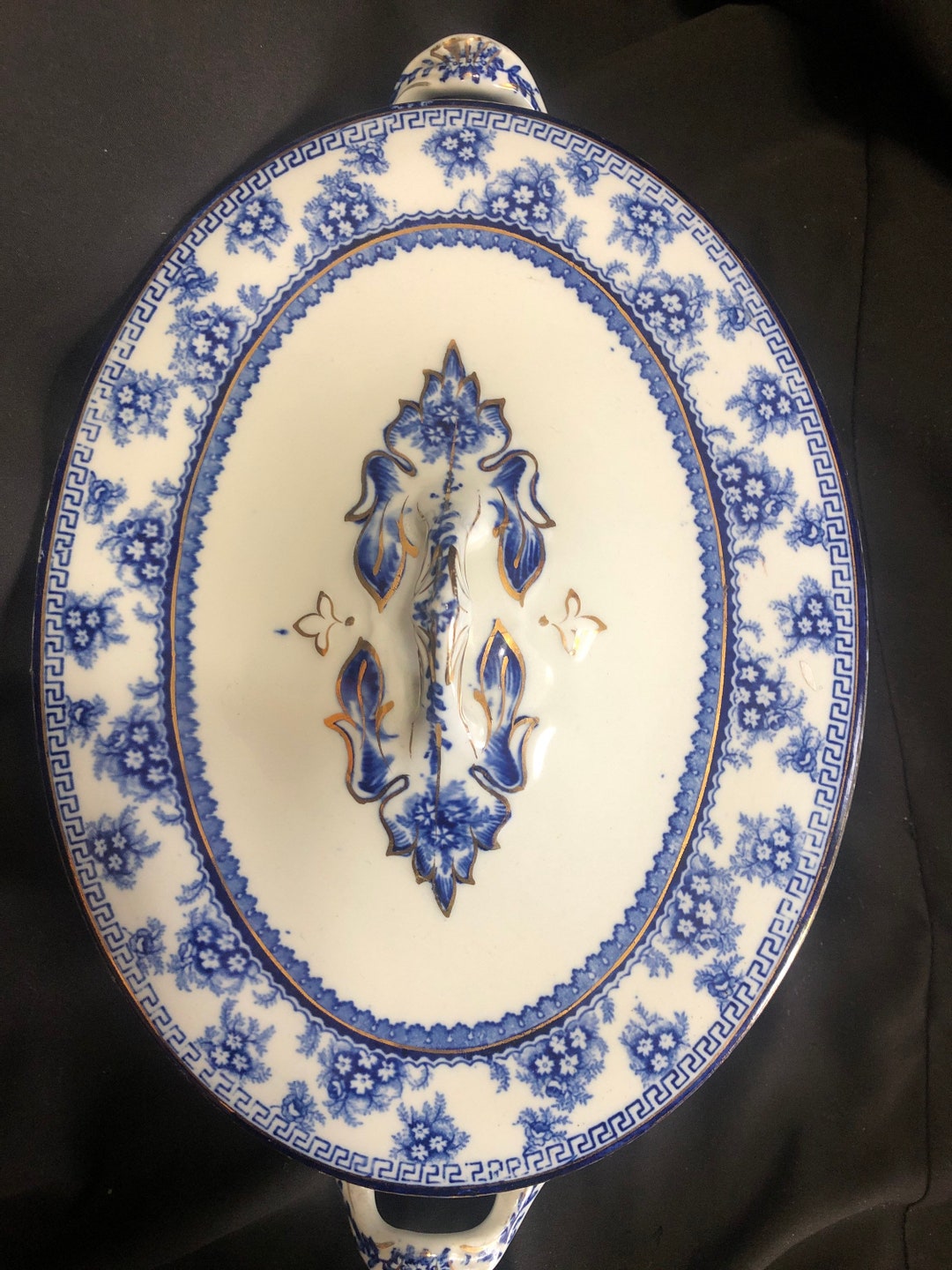 Torbrex Stanley Pottery Flow Blue Serving Dish - Etsy