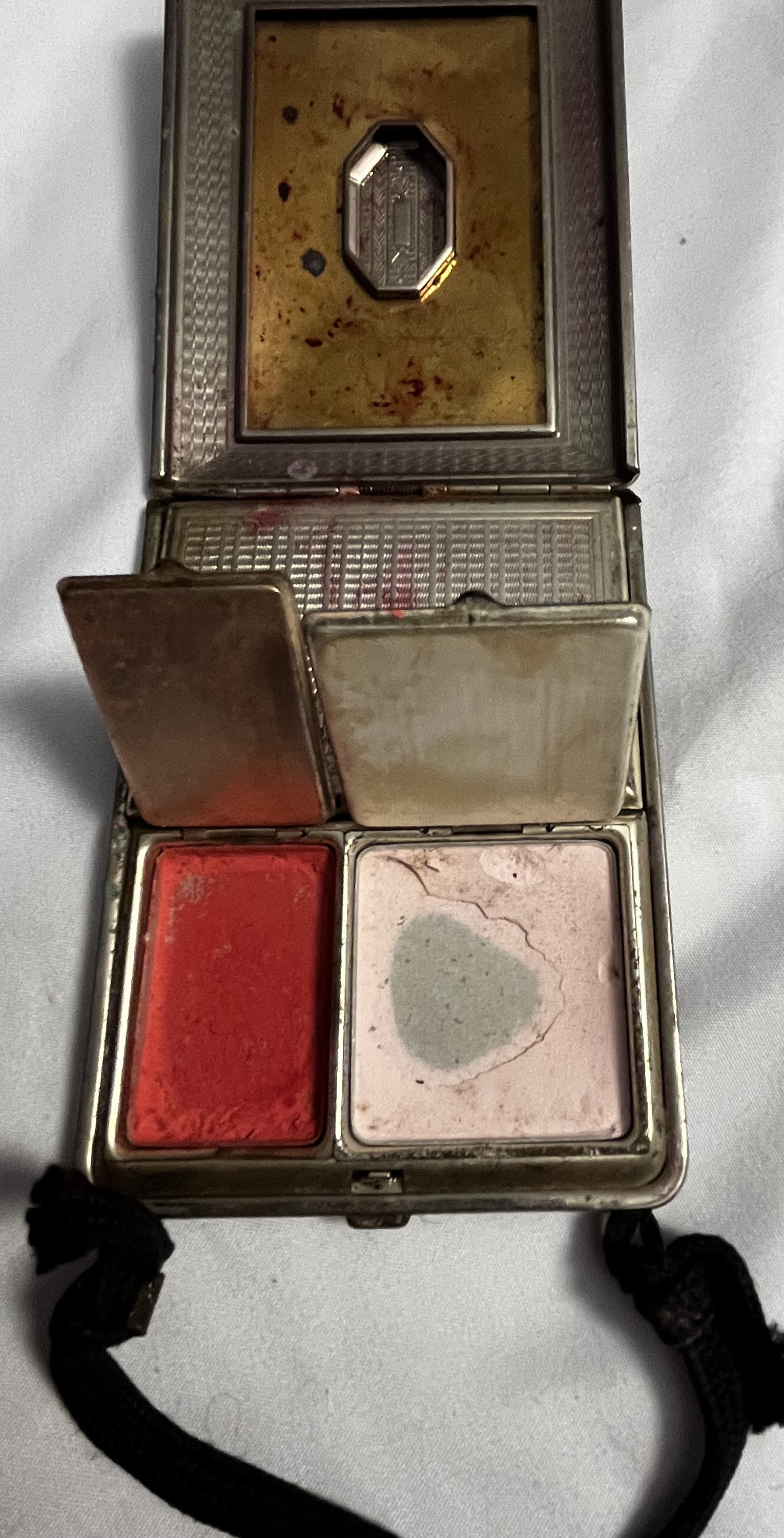 Vintage Dance Compact ~ Art Deco ~ Powder/rouge ~ Mondaine - Etsy