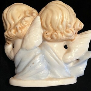 Angel / Cherubs With Roses ~ Porcelain ~ Bisque - Etsy